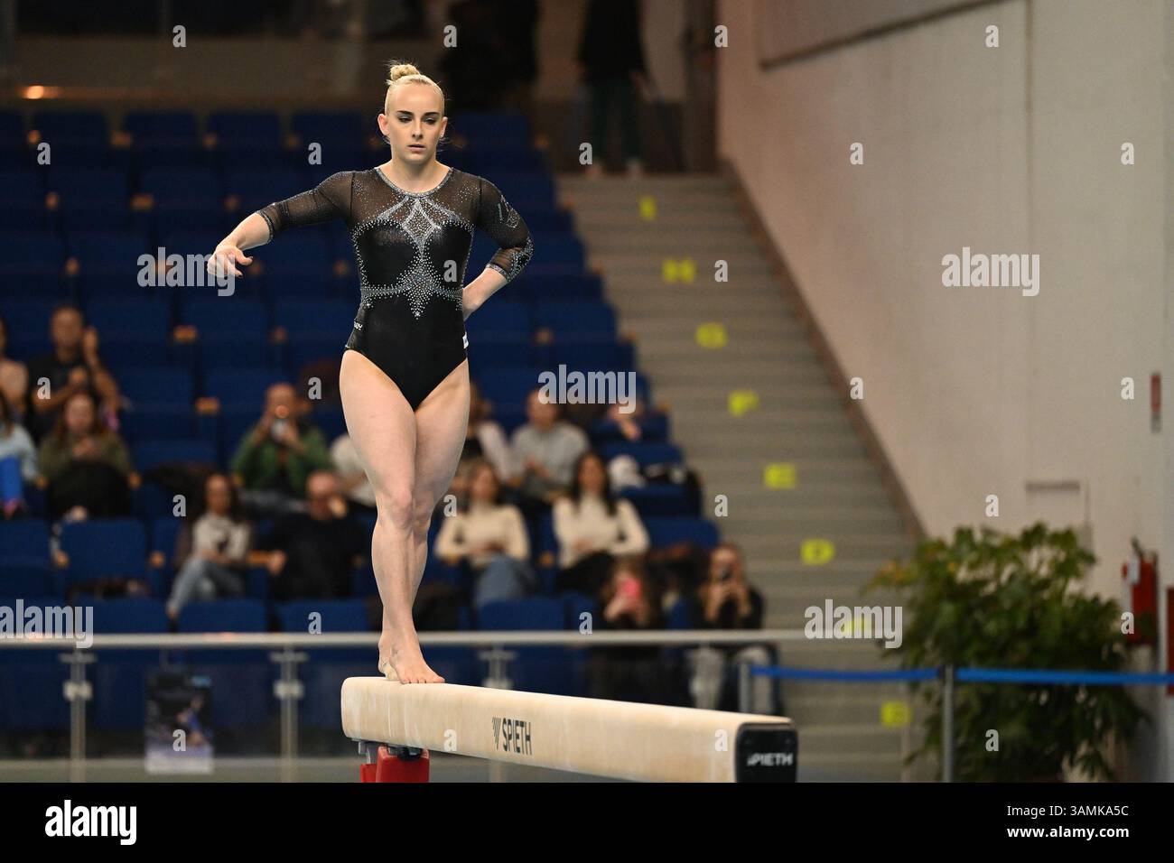 Jesolo, Italy. 14th Apr, 2025. Alice D'Amato (ITA) beam during Trophy ...