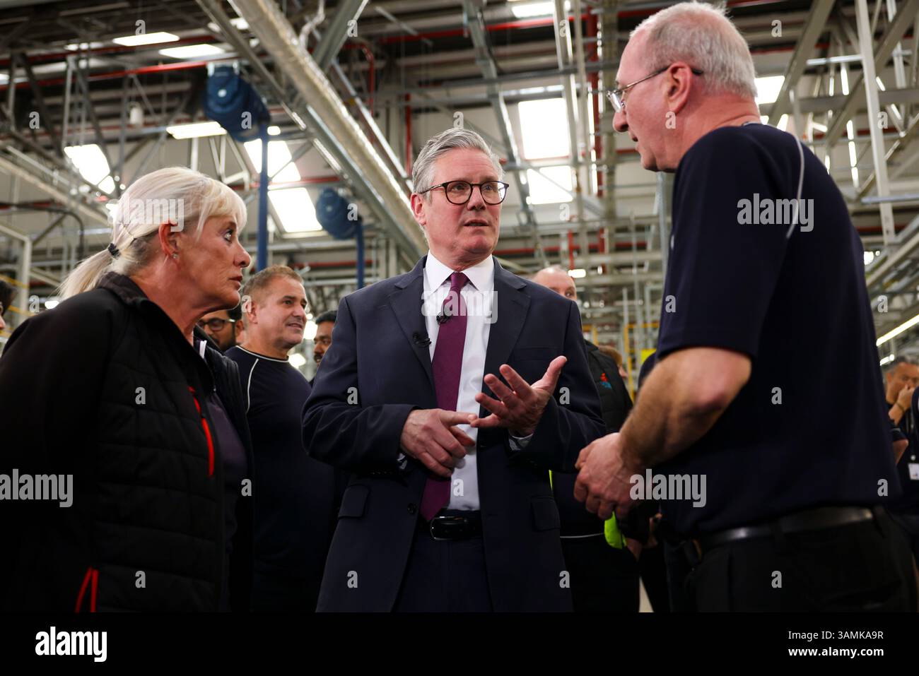 SOLIHULL, ENGLAND, UK - 07 April 2025 - UK Prime Minister Keir Starmer ...