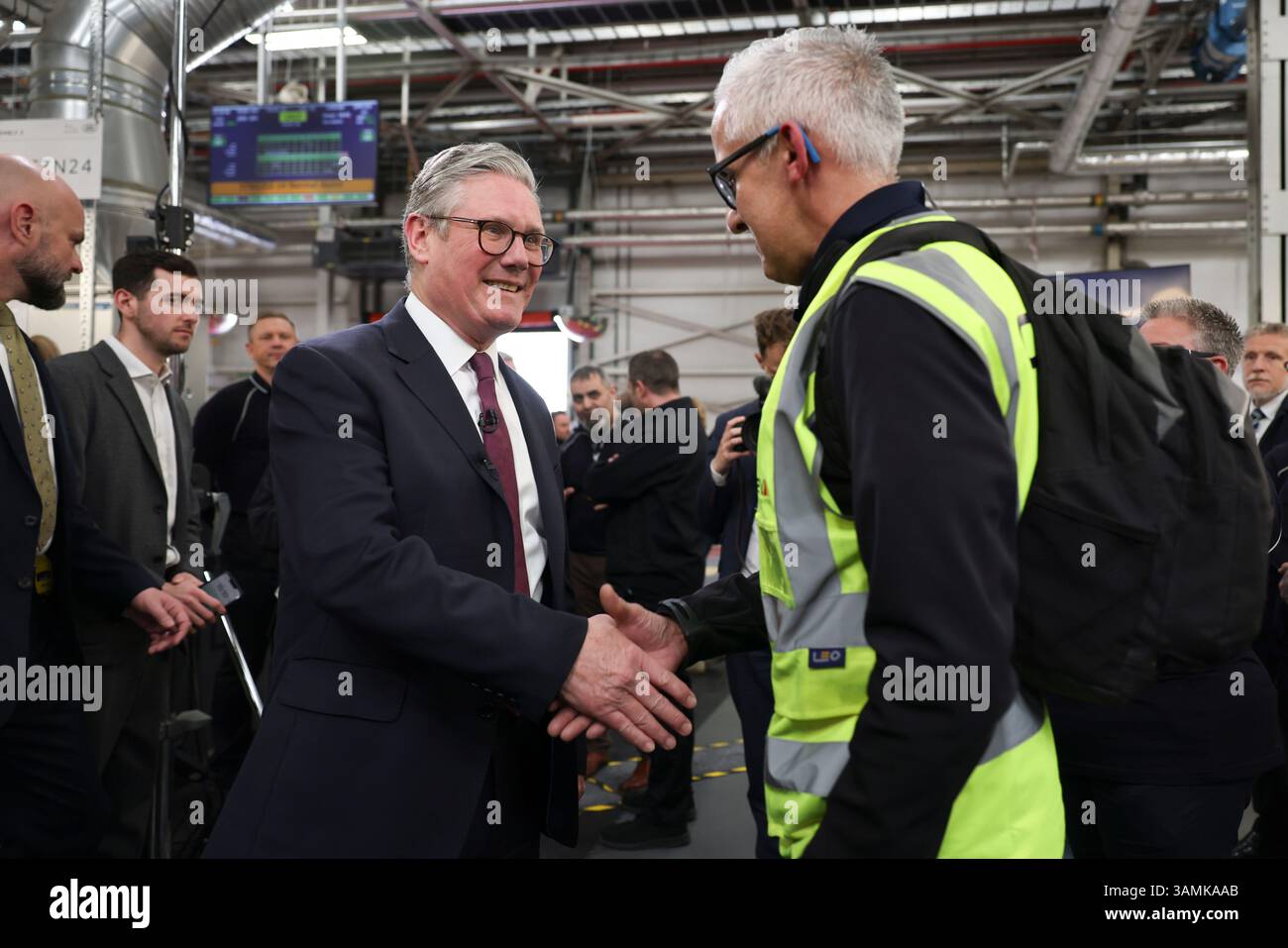 SOLIHULL, ENGLAND, UK - 07 April 2025 - UK Prime Minister Keir Starmer ...