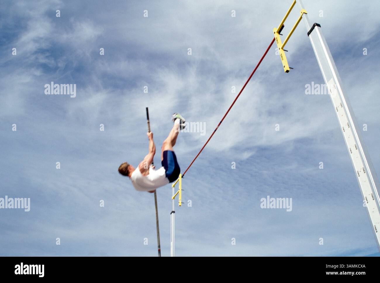 Athlete holding pole vault hi-res stock photography and images - Alamy