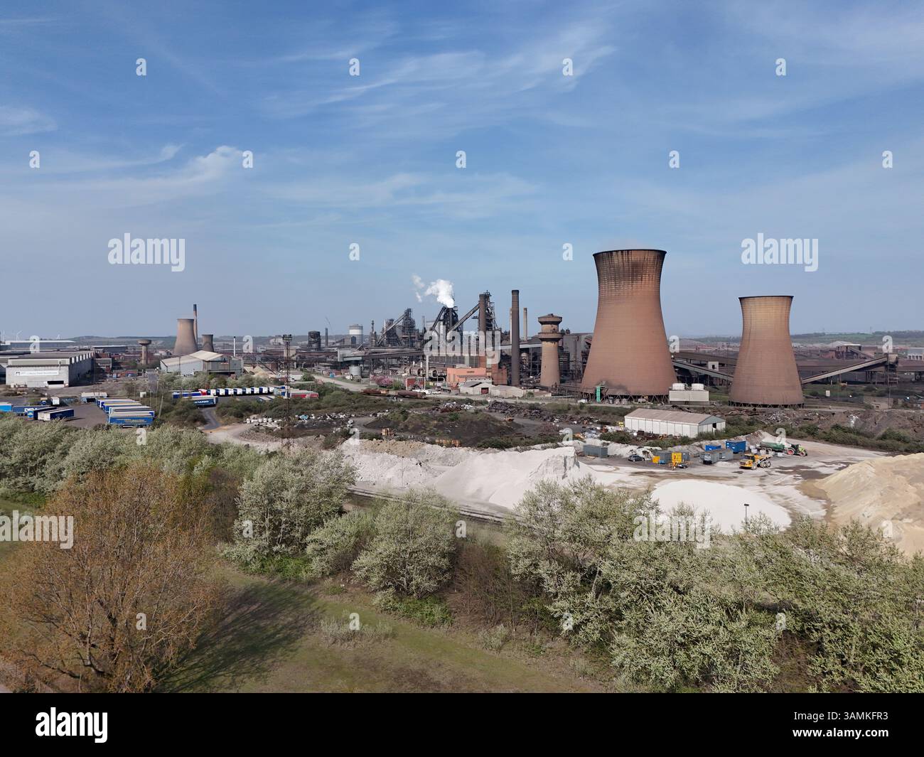 The British Steel works in Scunthorpe, North Lincolnshire. Picture date ...