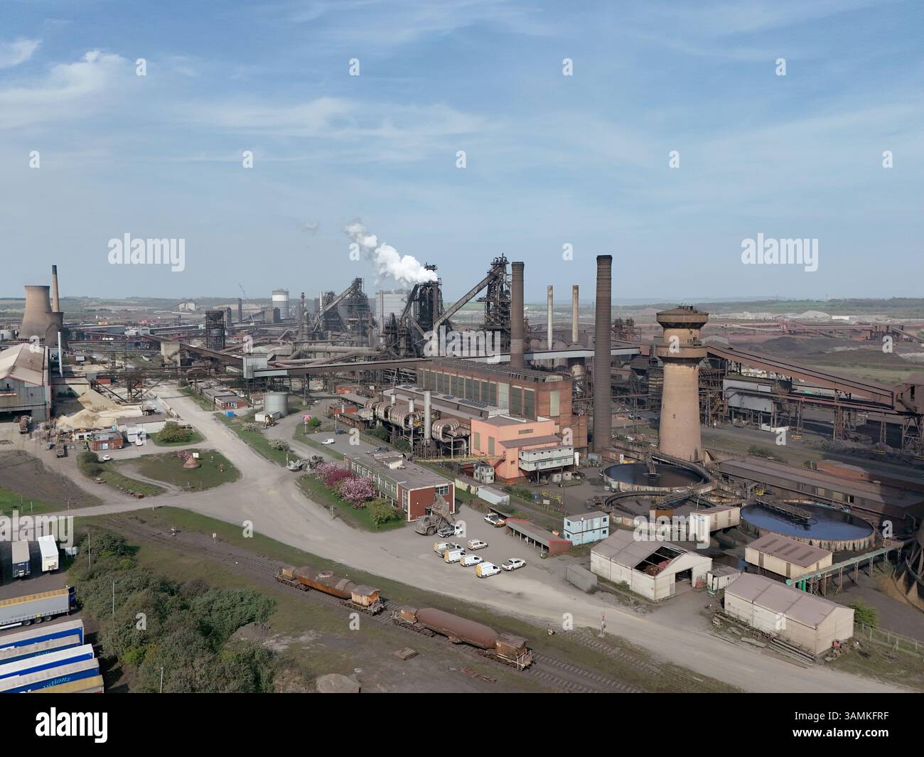 The British Steel works in Scunthorpe, North Lincolnshire. Picture date ...