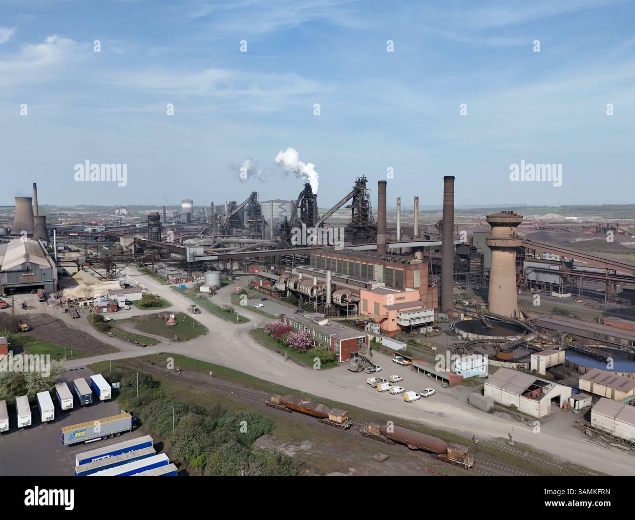 The British Steel works in Scunthorpe, North Lincolnshire. Picture date ...