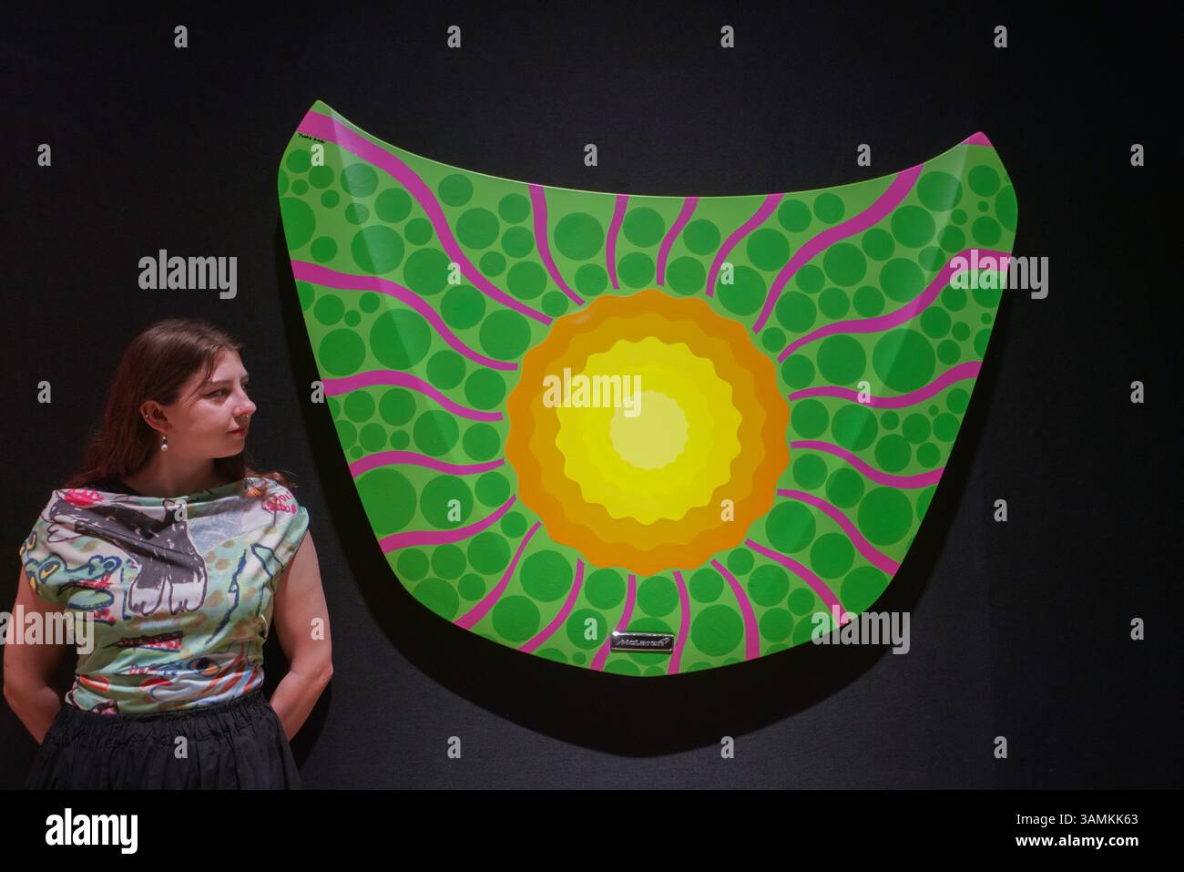 London UK 14 April 2025. Image: Yinka Ilori M.B.E. (b. 1987) McLaren ...