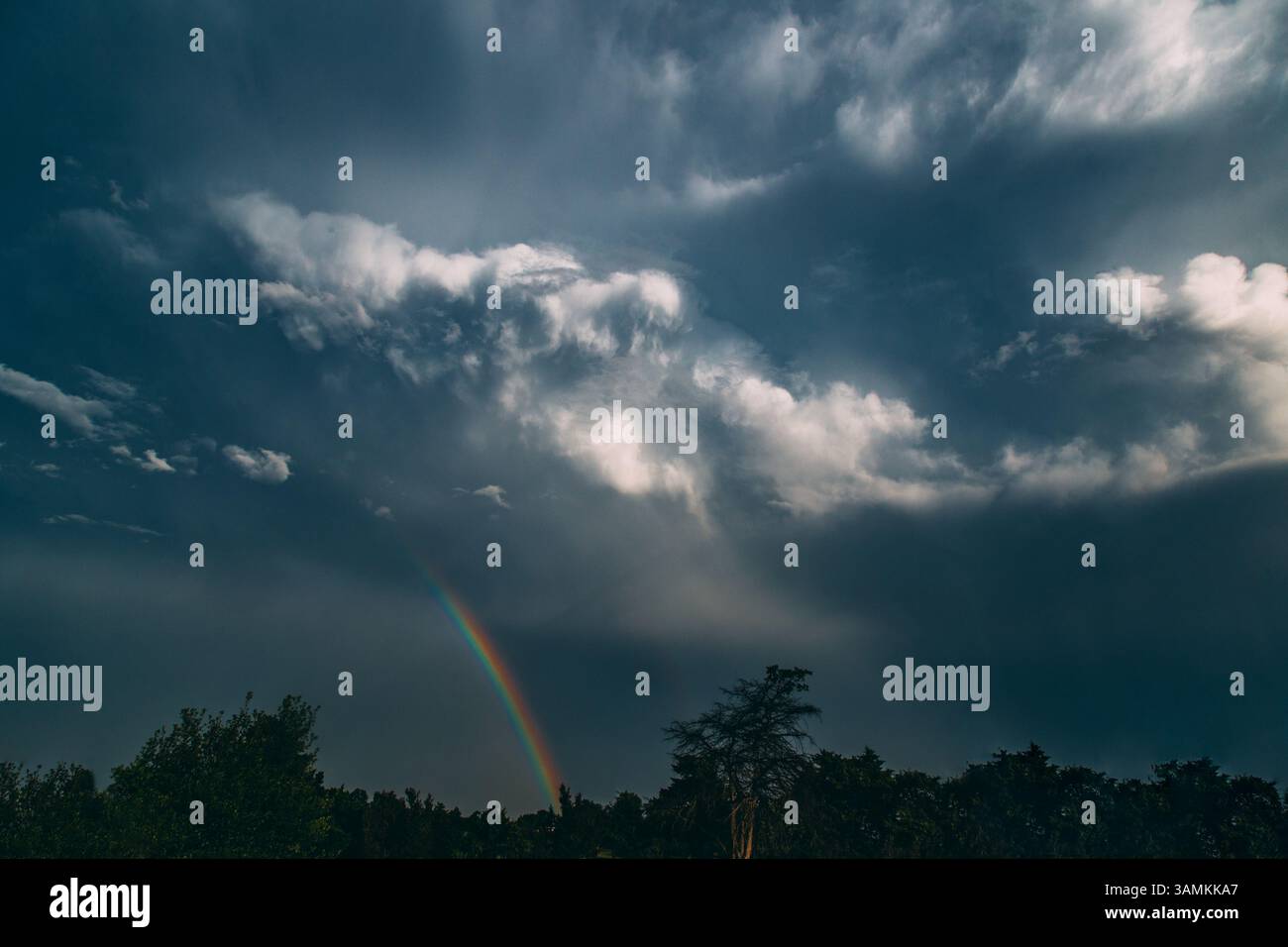 Rainbow cumulonimbus storm clouds hi-res stock photography and images - Alamy
