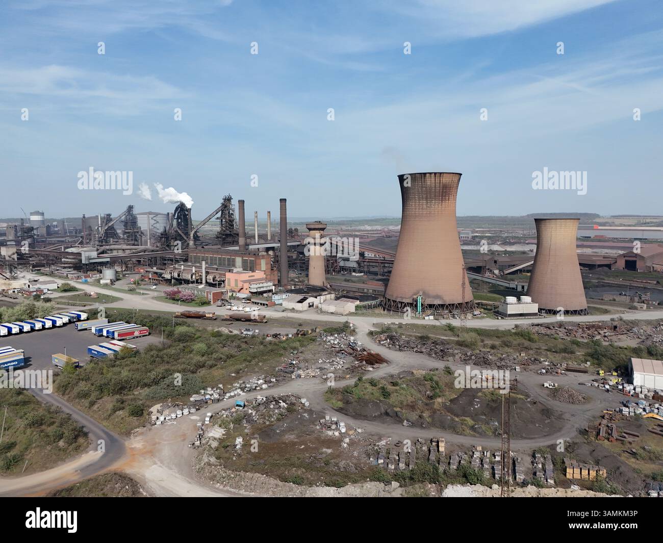 The British Steel works in Scunthorpe, North Lincolnshire. Picture date ...