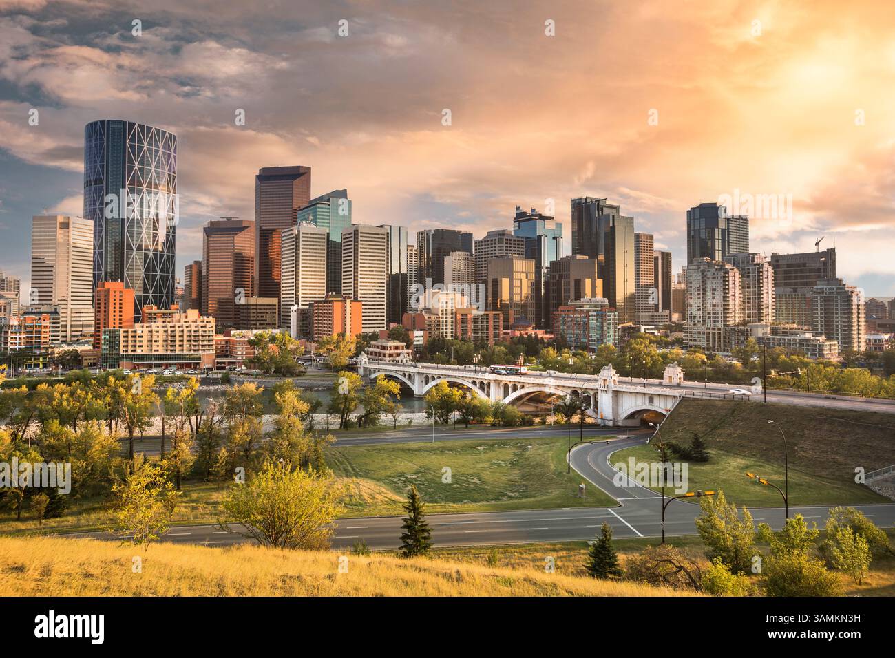 Calgary downtown city skyline in Alberta Canada Stock Photo - Alamy