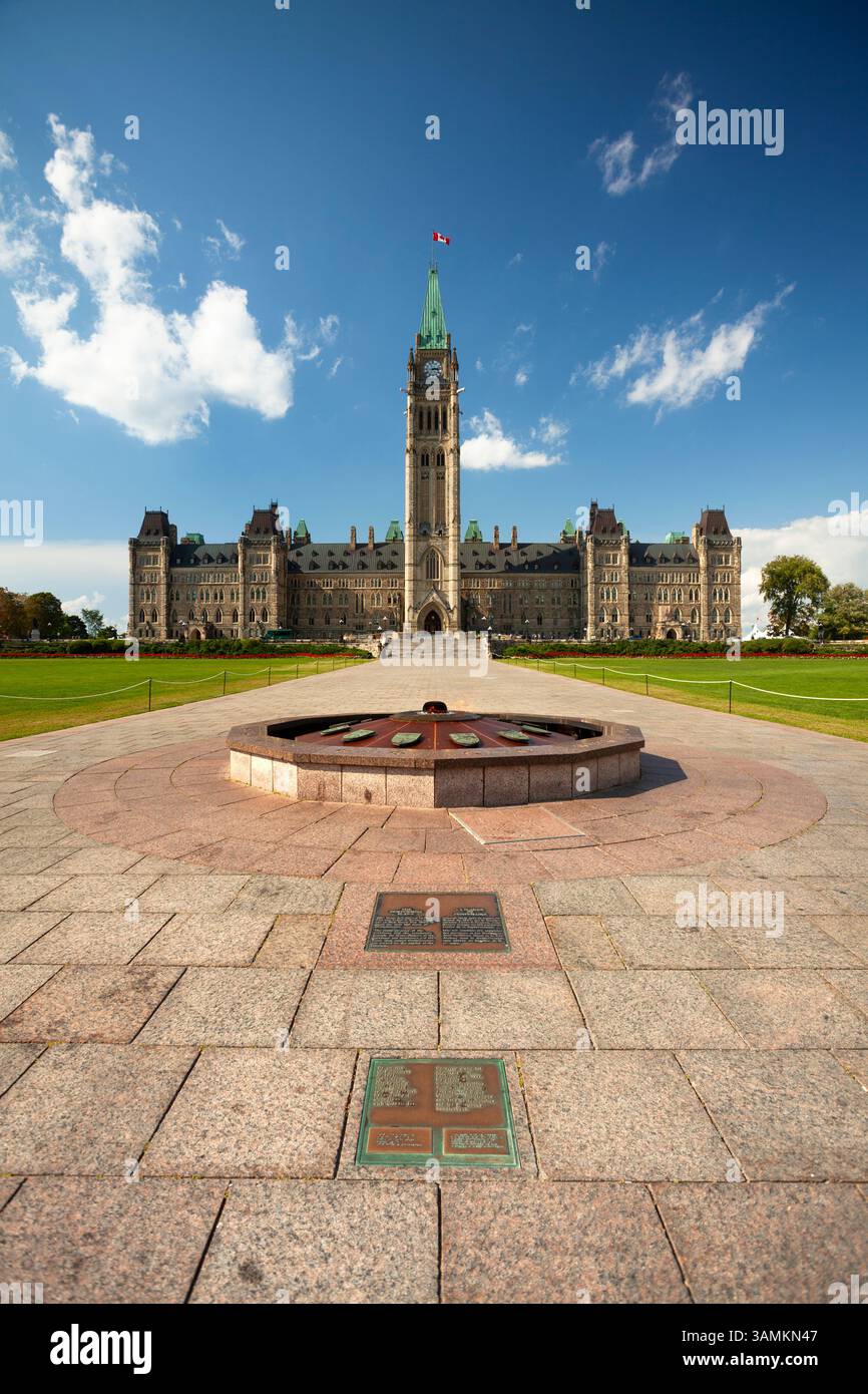 Parliament Building with Peace Tower in Ottawa, Canada Stock Photo - Alamy
