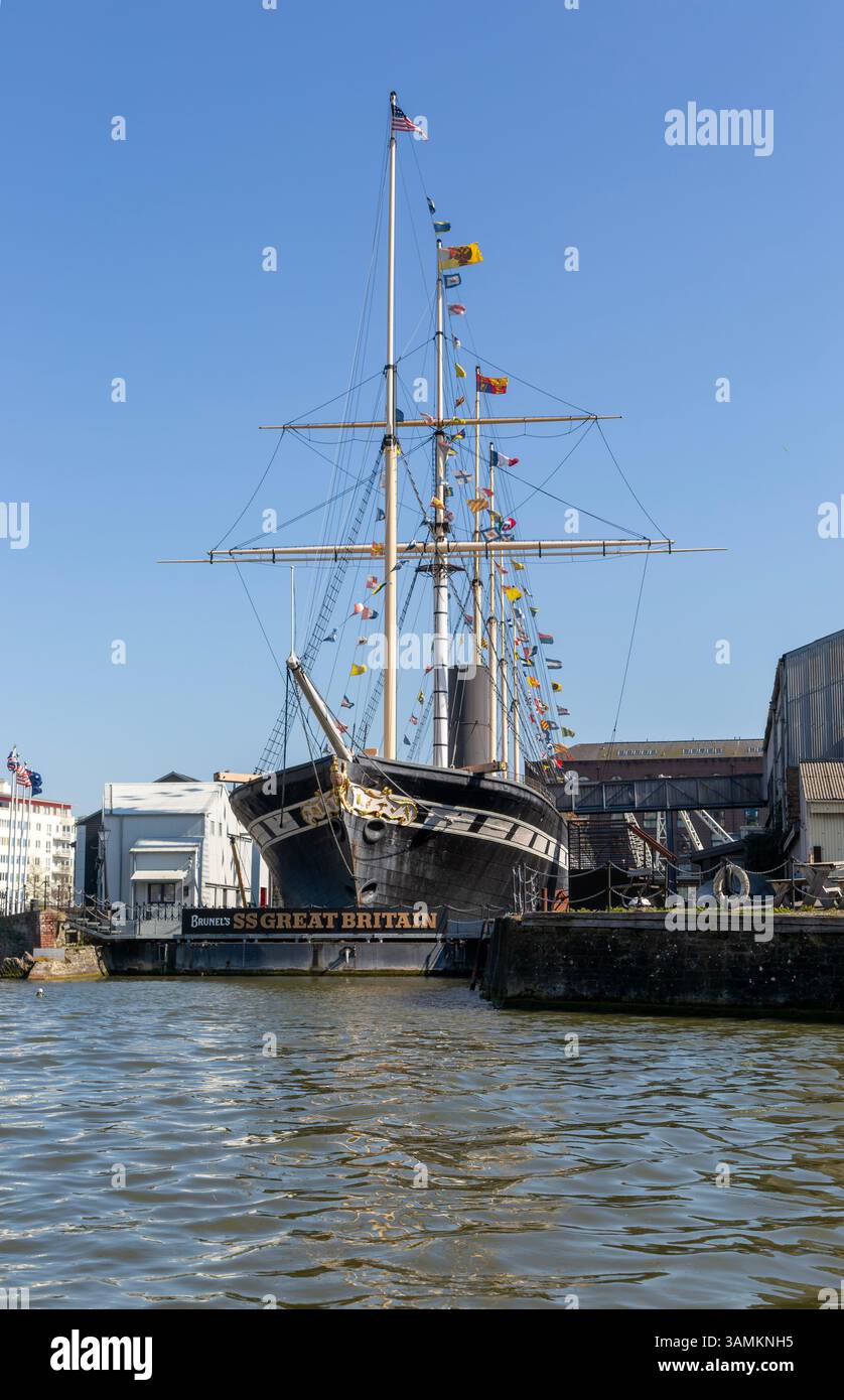 SS Great Britain museum Victorian steamship, Floating Harbour, Bristol ...