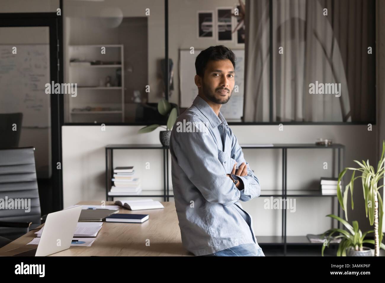 Professional serious confident young Indian executive businessman Stock ...