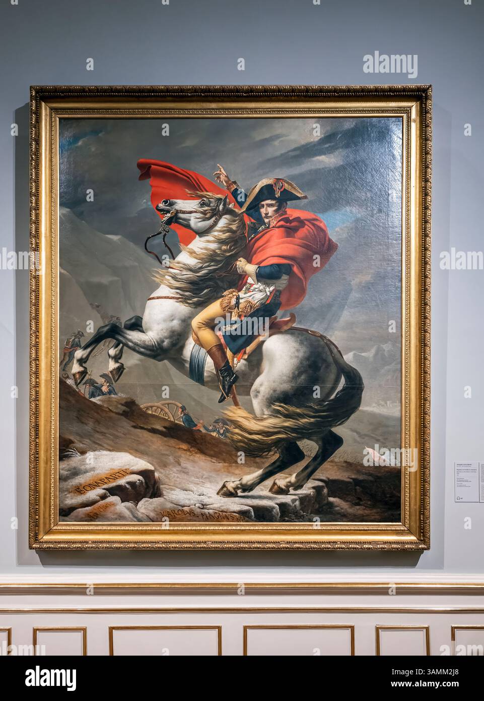 "Napoleon Crossing the Alps" oil on canvas by French artist Jacques ...