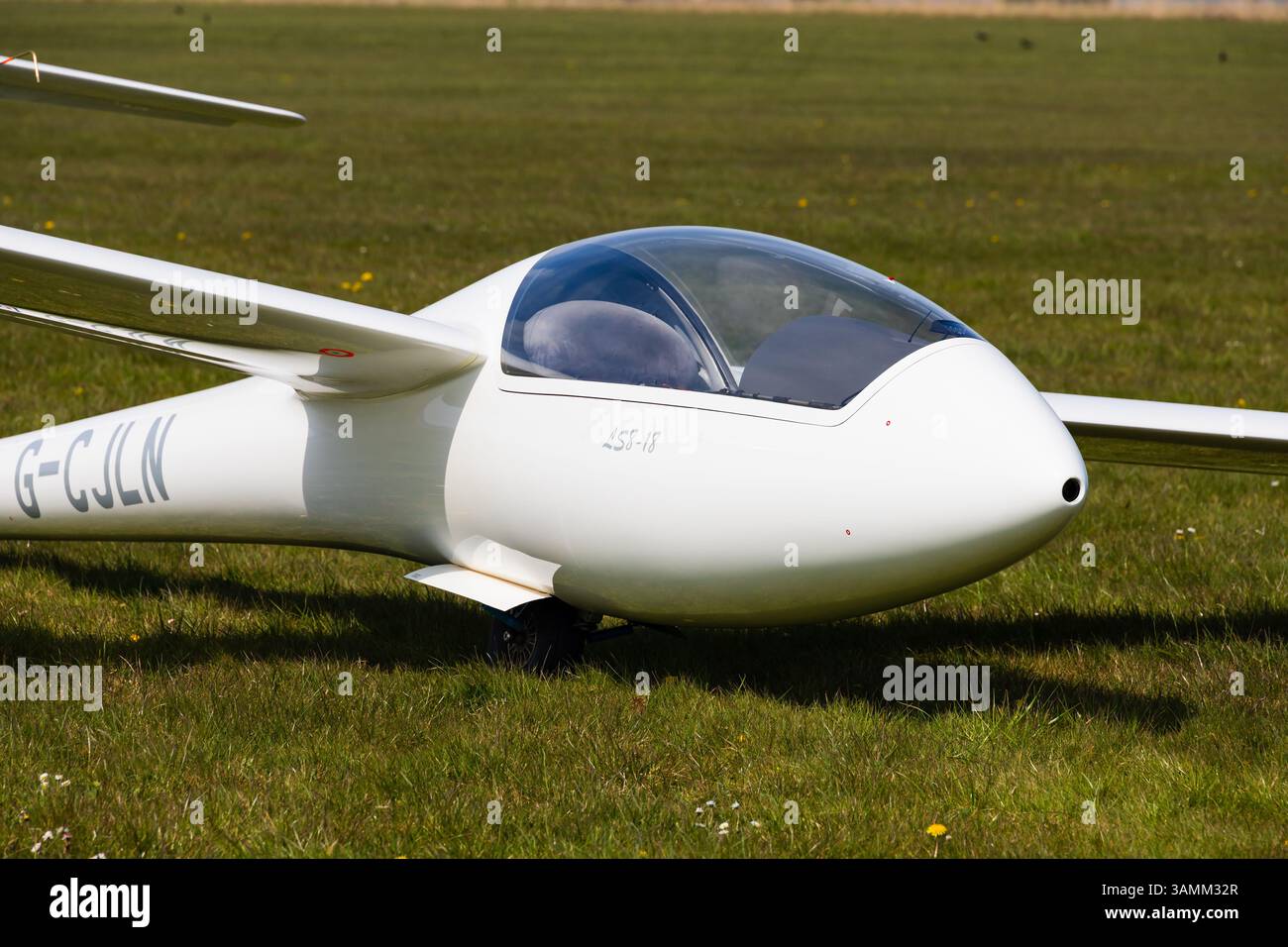 Rolladen-Schneider LS8-18 glider sailplane in 15 metre mode, of the ...