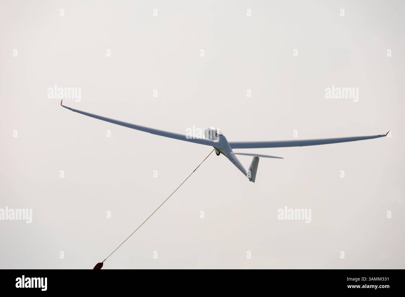 Schempp-Hirth Duo Discus XLT of the RAFGSA, 16, G-SAXL, winch launching ...