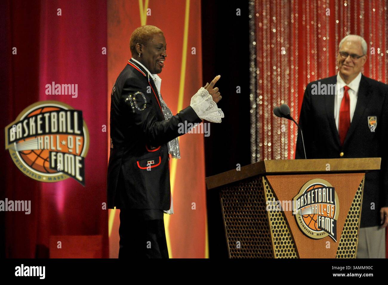 Aug. 12, 2011 - U.S - Dennis Rodman's induction into the Basketball ...