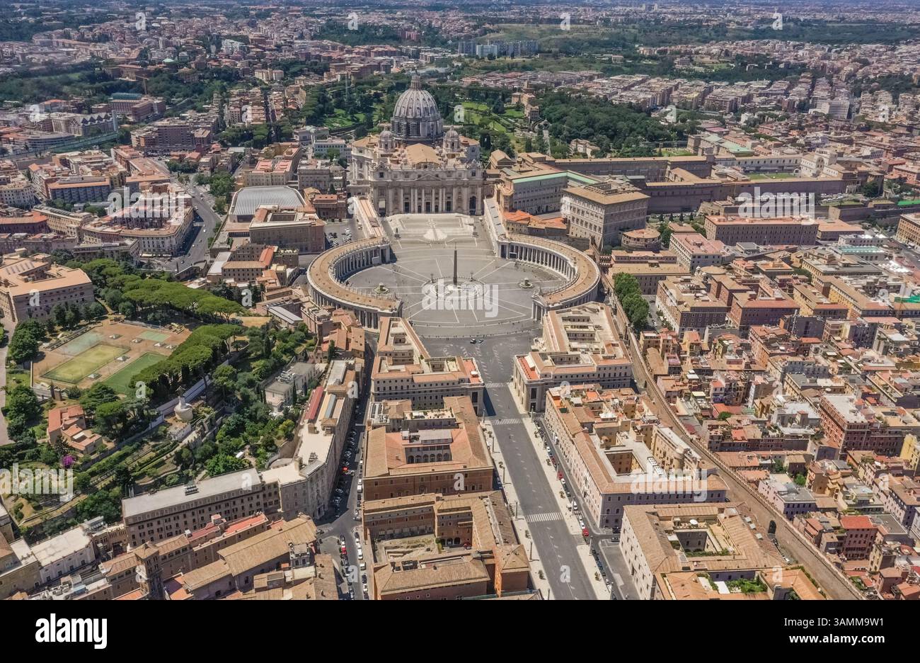 Aerial view of vatican city hi-res stock photography and images - Alamy