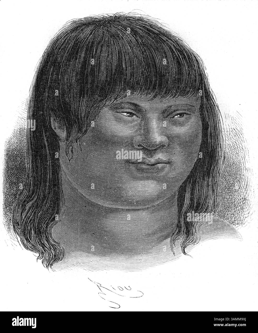 Portrait of Omagua Indian, Native American or Indigenous Ethnic Man ...