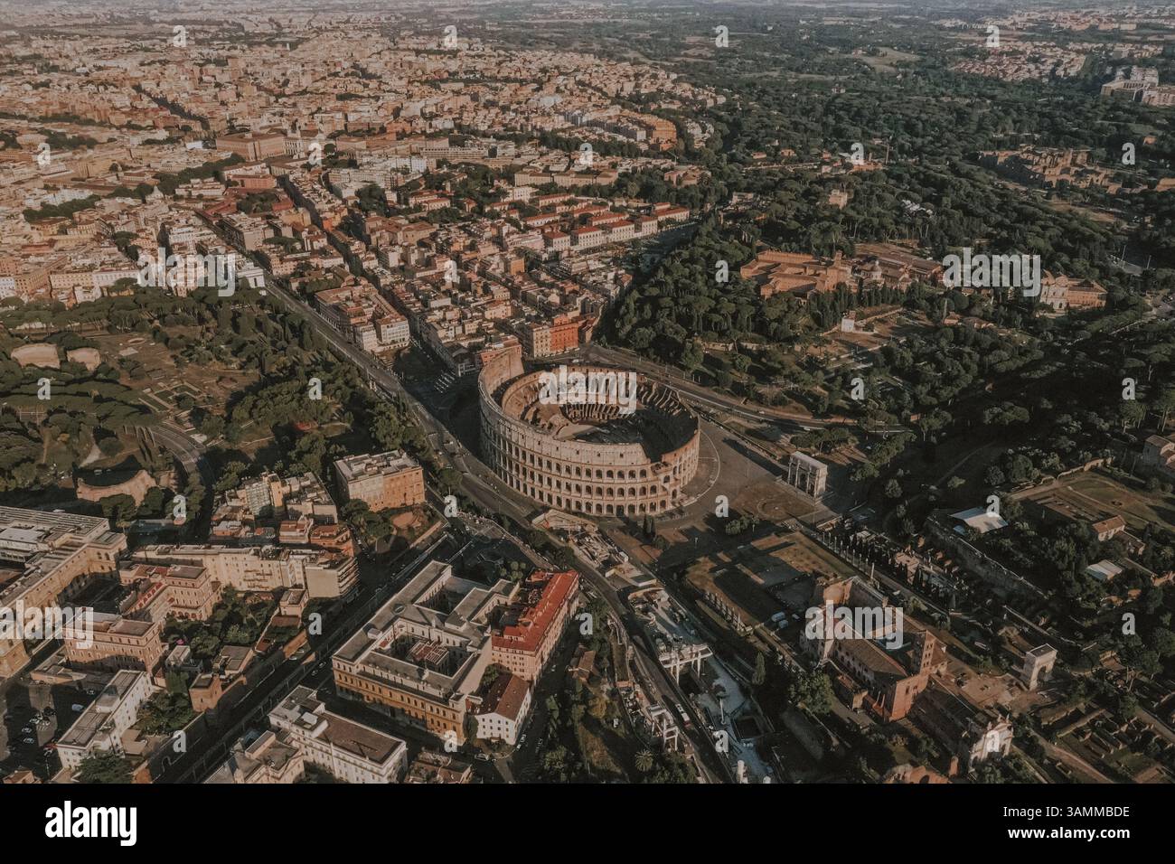 Aerial view of amphitheatre Colosseum in Rome, Italy Stock Photo - Alamy