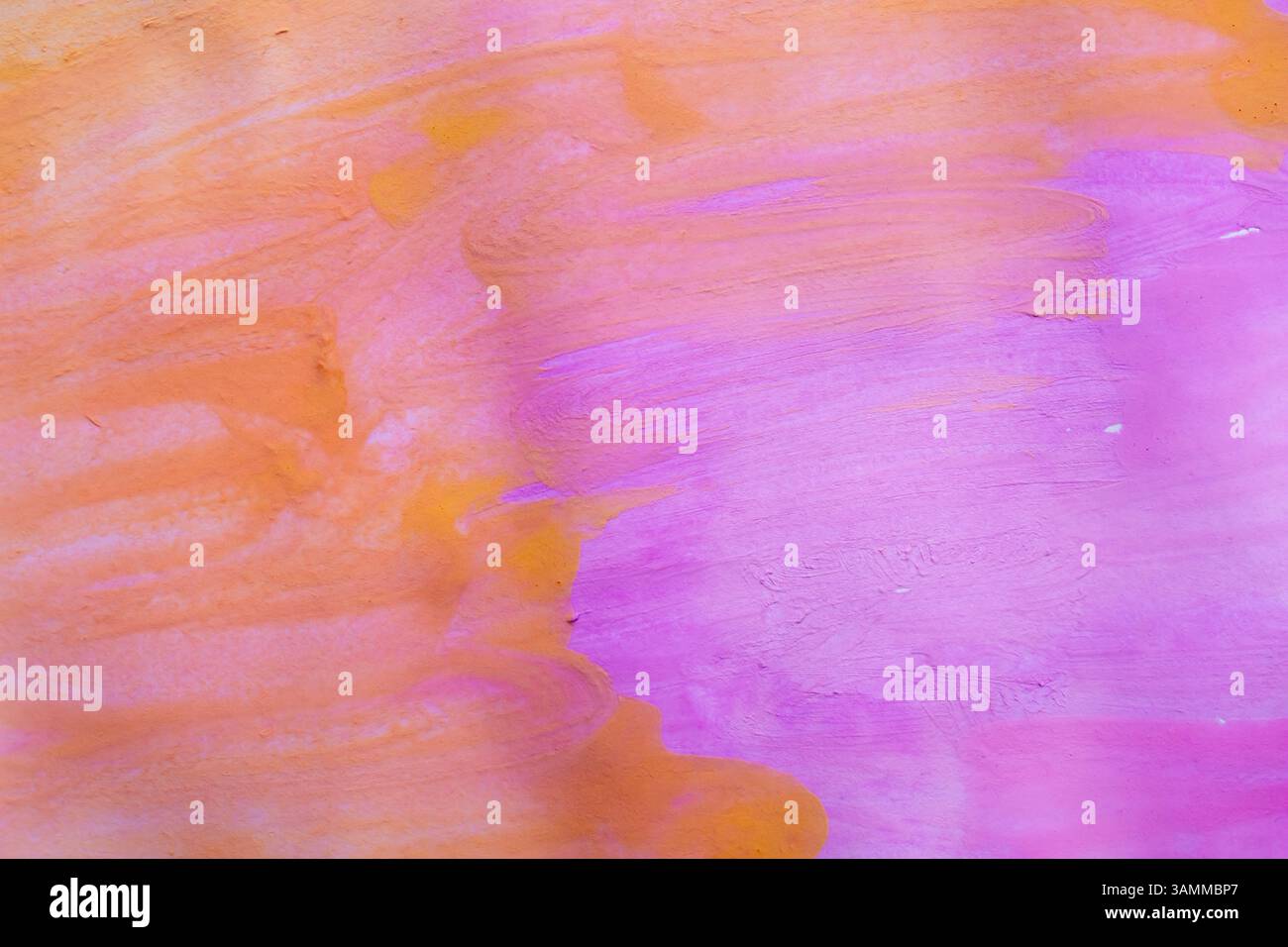 Bright and textured watercolor background in vibrant shades of orange ...