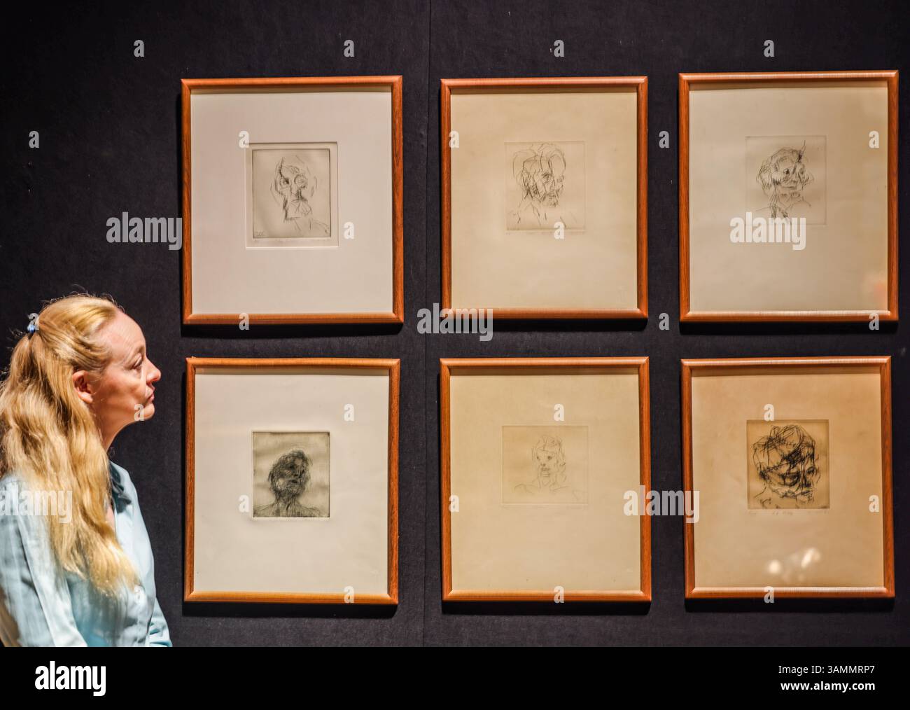 Frank Auerbach (1931-2024) Six Etchings of Heads, 1980-81 Gifted by the ...