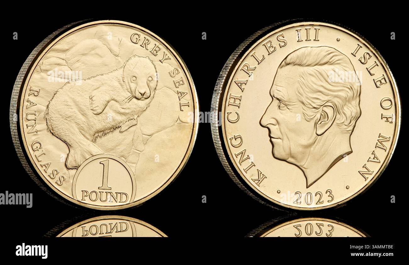 The first Isle Of Man £1 coin to bear the portrait of the new monarch ...