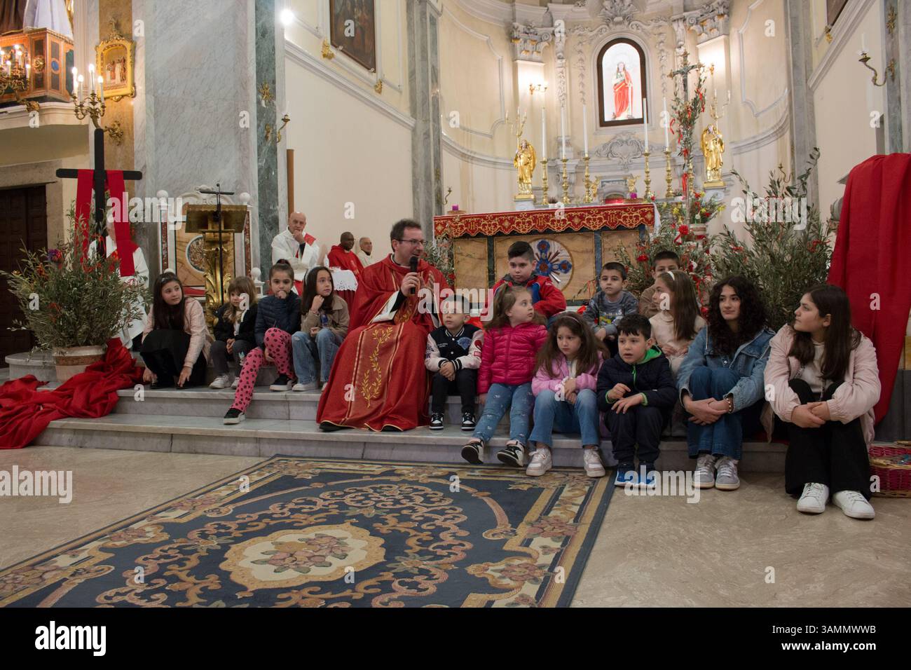 Roccasecca, Italy. 14th Apr, 2025. **NO LIBRI** Italy, Roccasecca, 2025 ...