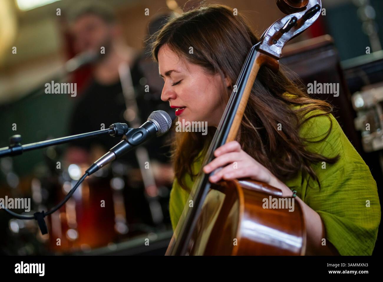 Edinburgh, Scotland. Sat 12 April 2025. Scottish band Haiver performing ...