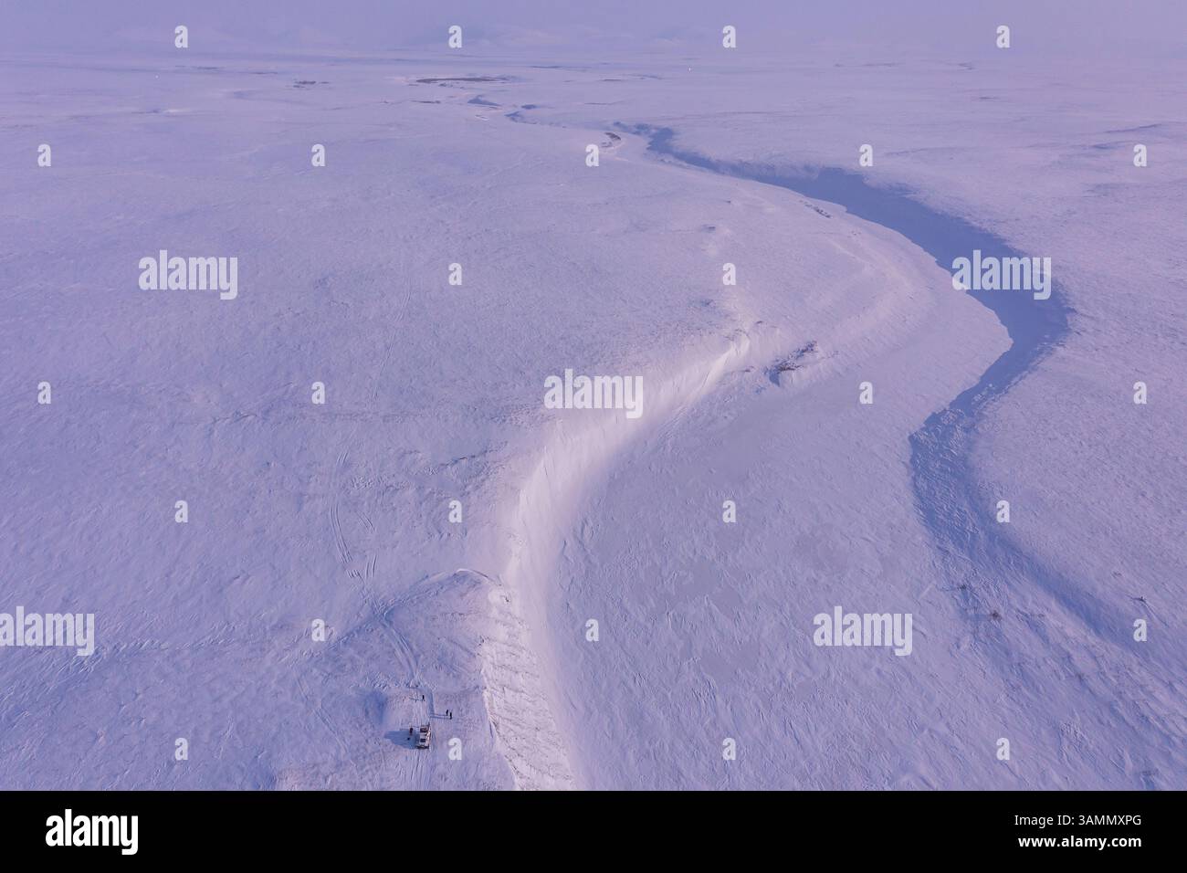 Aerial drone view vast snow hi-res stock photography and images - Alamy