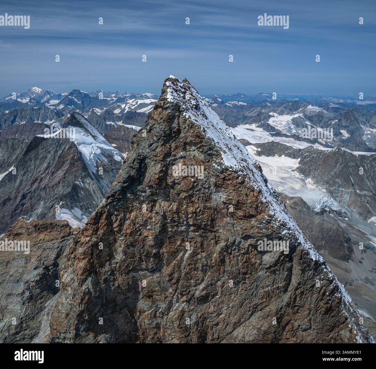 Aerial view of Zermatt, Swiss Alps, Switzerland Stock Photo - Alamy
