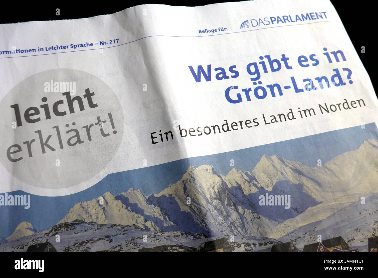 Die Bundestags-Wochenzeitung Das Parlament erklärt in ihrer Beilage in ...