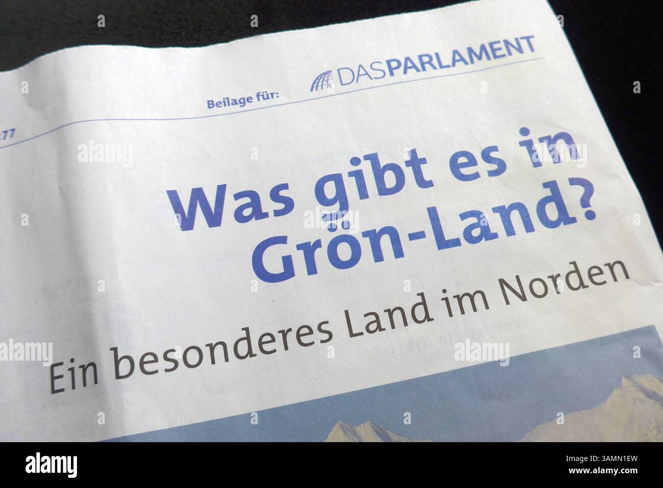 Die Bundestags-Wochenzeitung Das Parlament erklärt in ihrer Beilage in ...