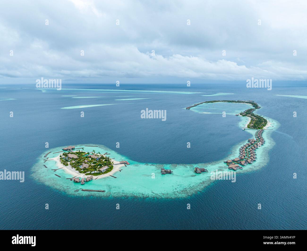 Aerial view of Ithaafushi Island, Maldives archipelagos Stock Photo - Alamy