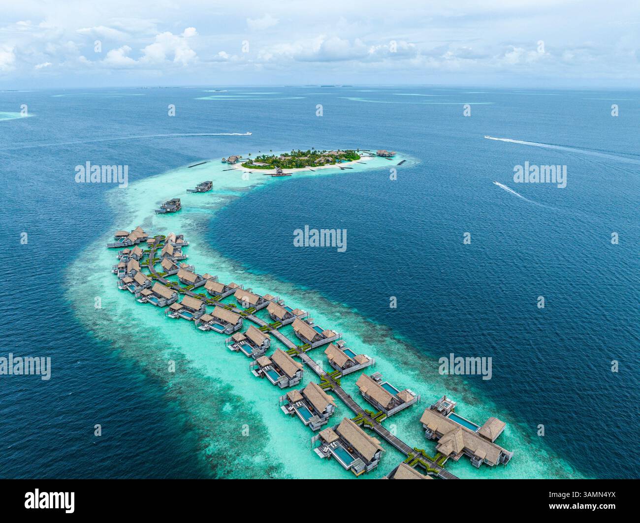 Aerial view of Ithaafushi Island, Maldives archipelagos Stock Photo - Alamy