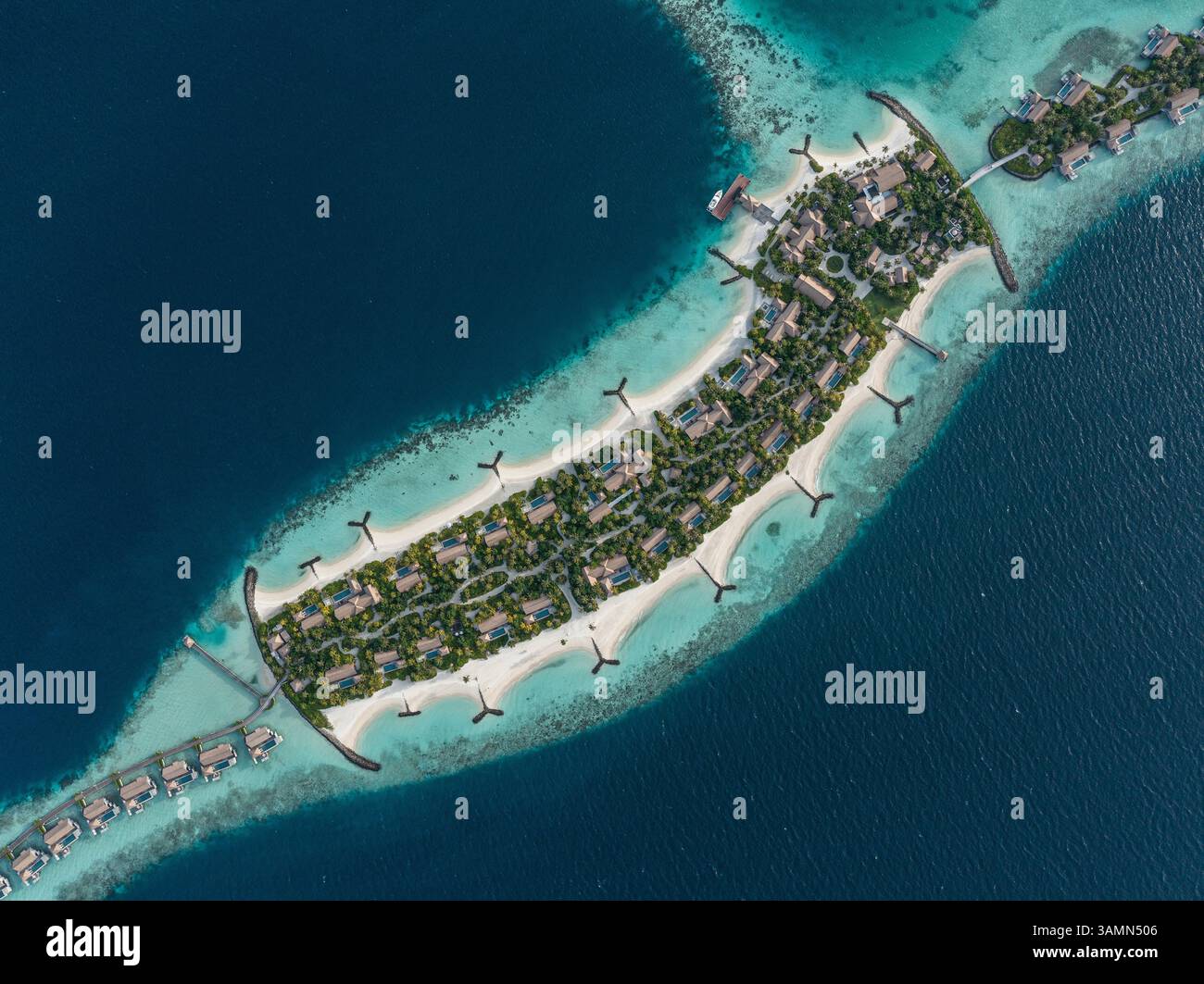 Aerial view of Ithaafushi Island, Maldives archipelagos Stock Photo - Alamy