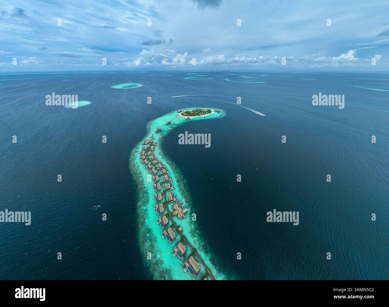 Aerial view of Ithaafushi Island, Maldives archipelagos Stock Photo - Alamy