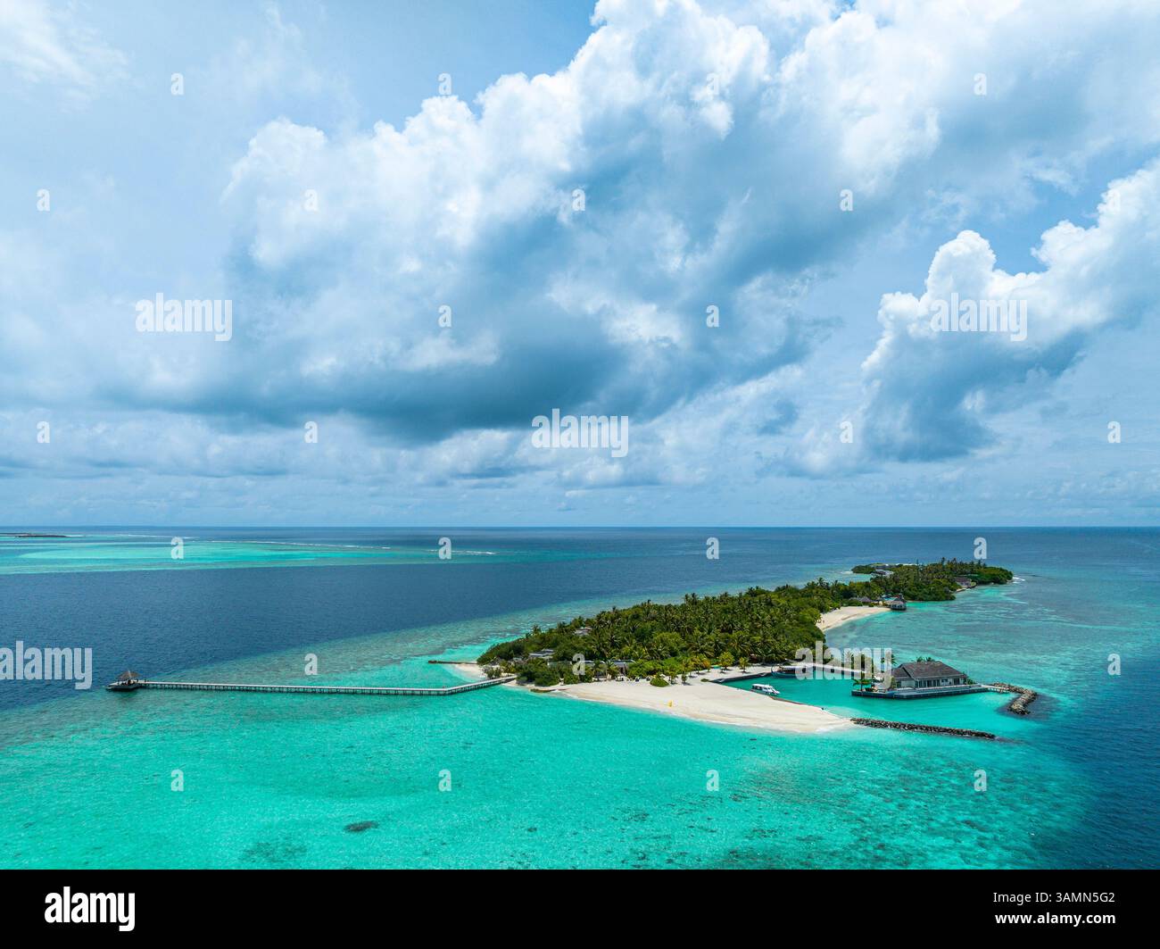 Aerial view of Helengeli Island, Maldives archipelagos Stock Photo - Alamy