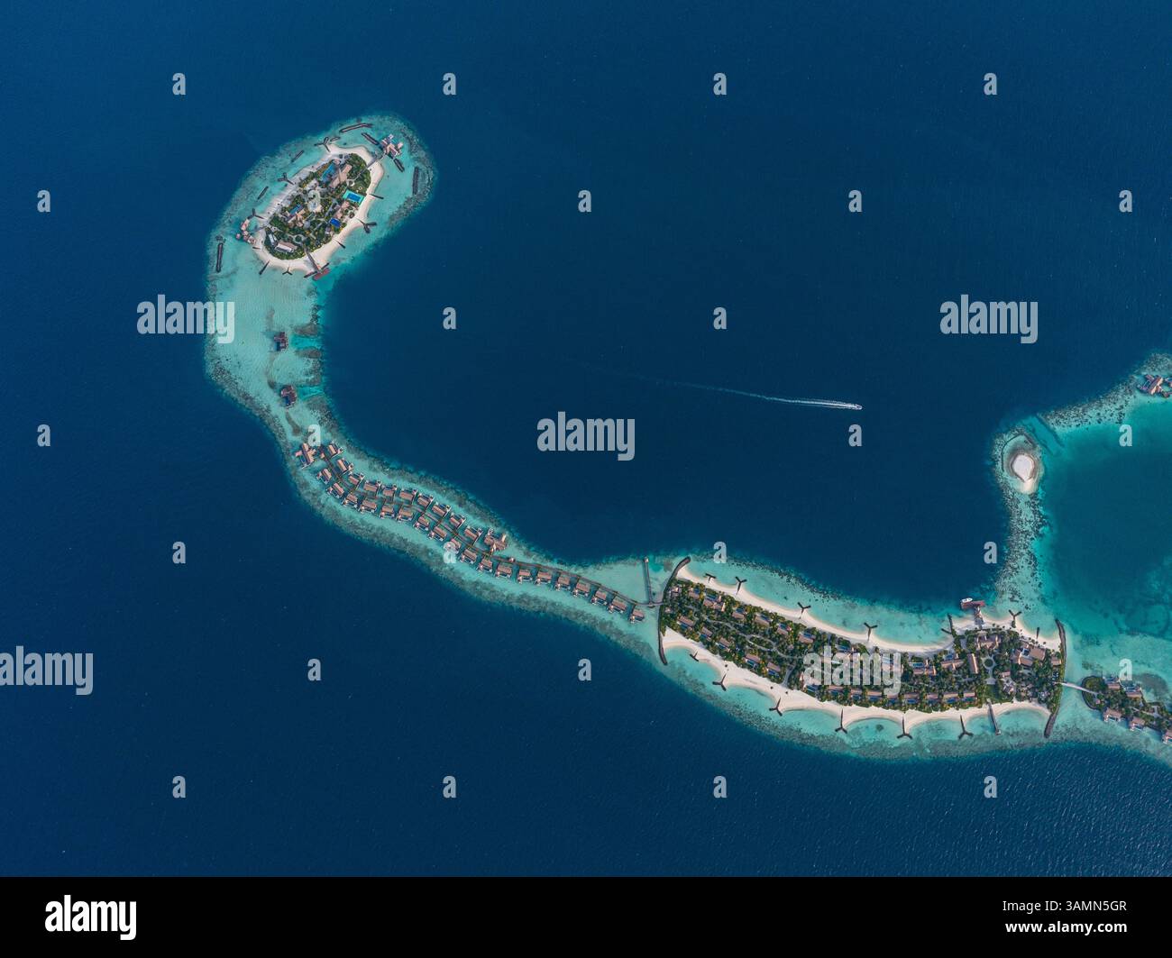 Aerial view of Ithaafushi Island, Maldives archipelagos Stock Photo - Alamy
