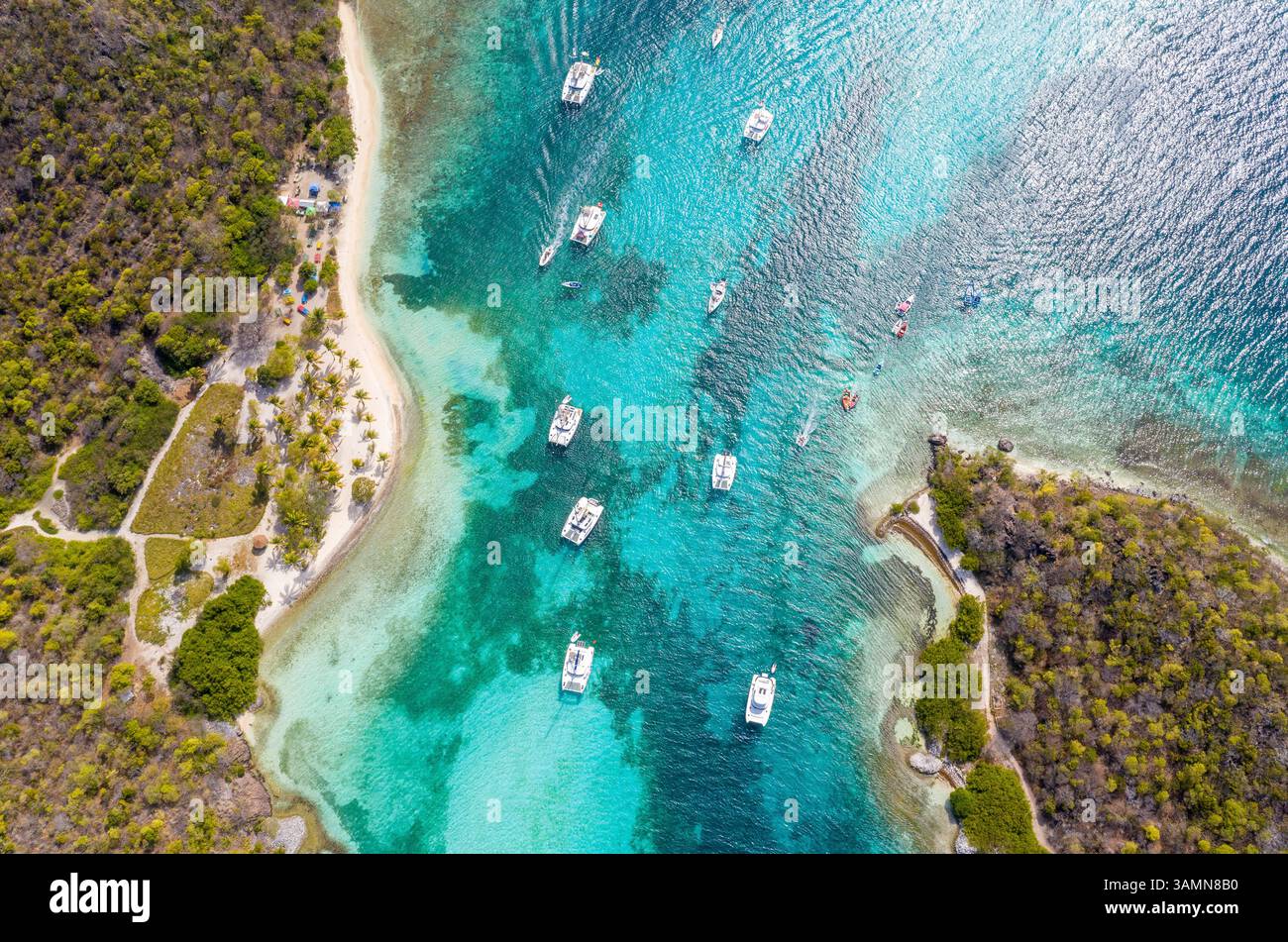 Aerial view of the Lesser Antilles, Caribbean Sea Stock Photo - Alamy