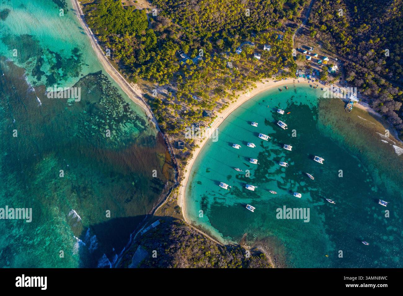 Aerial view of the Lesser Antilles, Caribbean Sea Stock Photo - Alamy