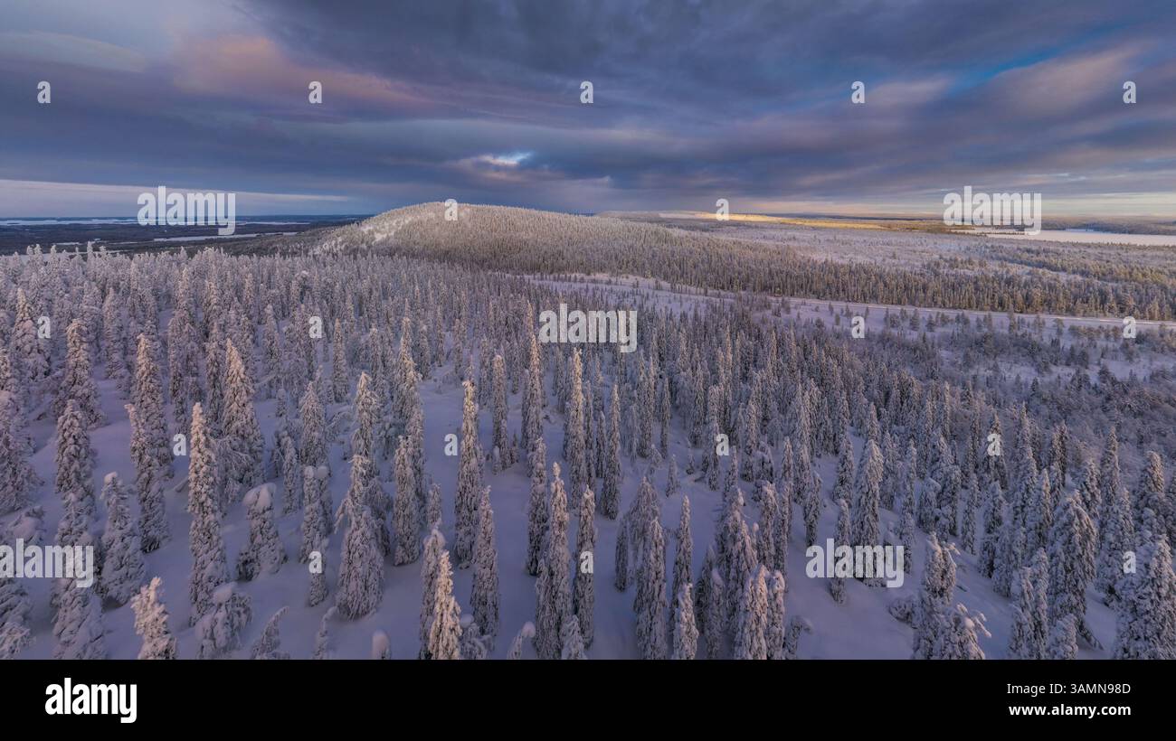 Aerial view of Lapland, Finland Stock Photo - Alamy