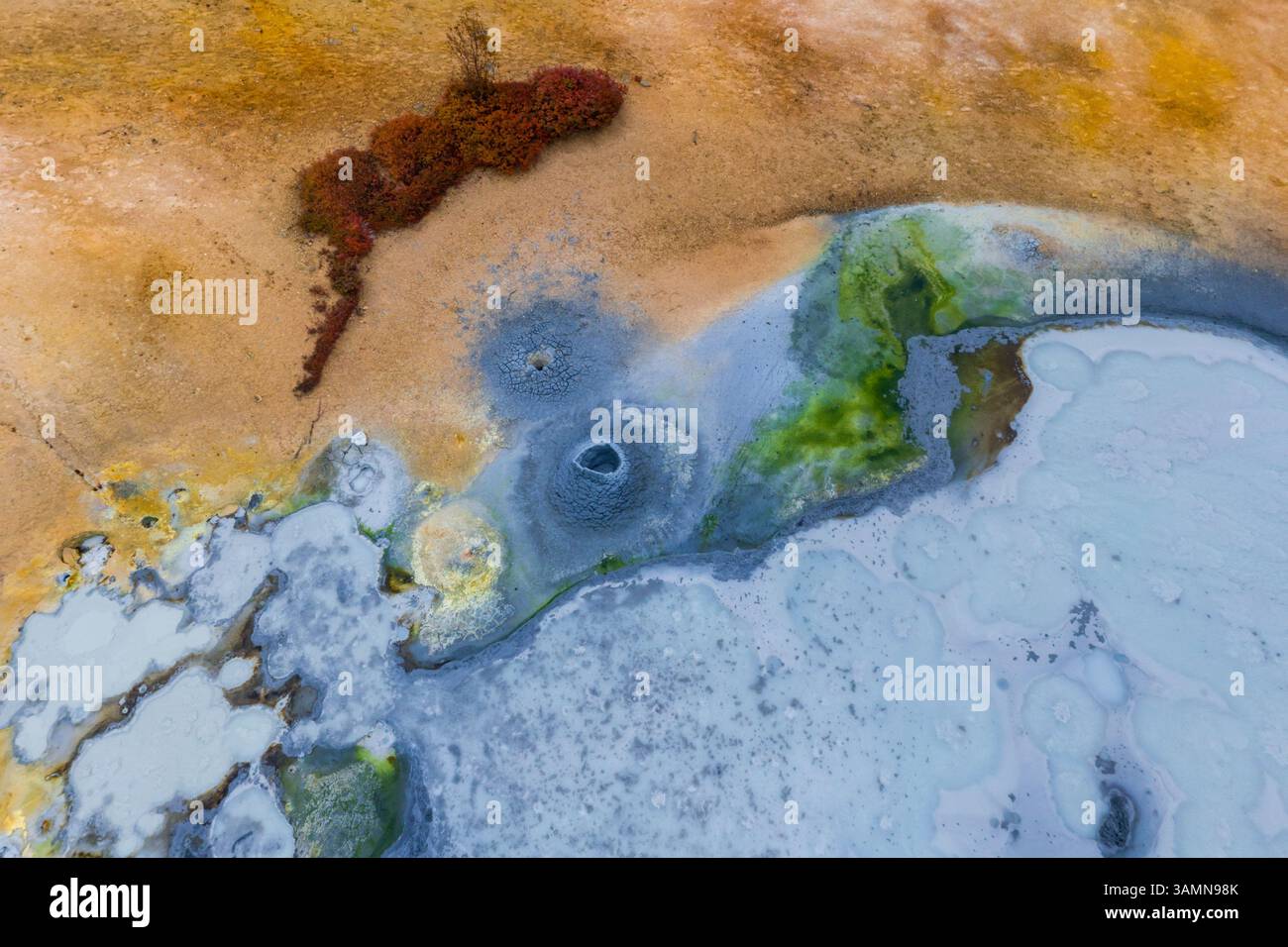 Aerial view of Uzon, Western Thermal Field. Kamchatka, Russia Stock ...