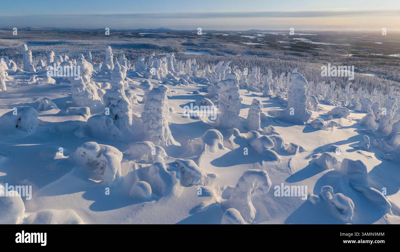 Aerial view of Lapland, Finland Stock Photo - Alamy