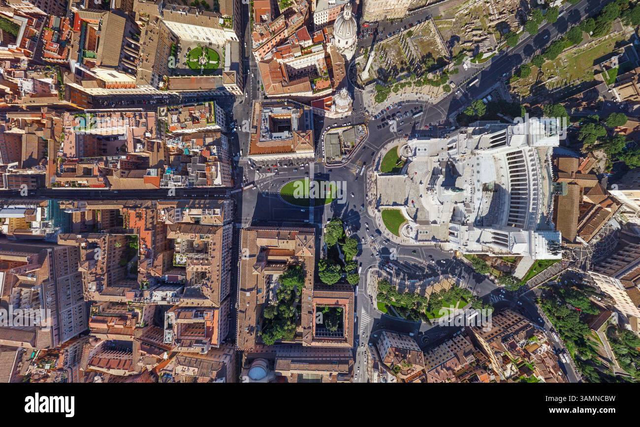 Aerial view of the city of Rome, Italy Stock Photo - Alamy