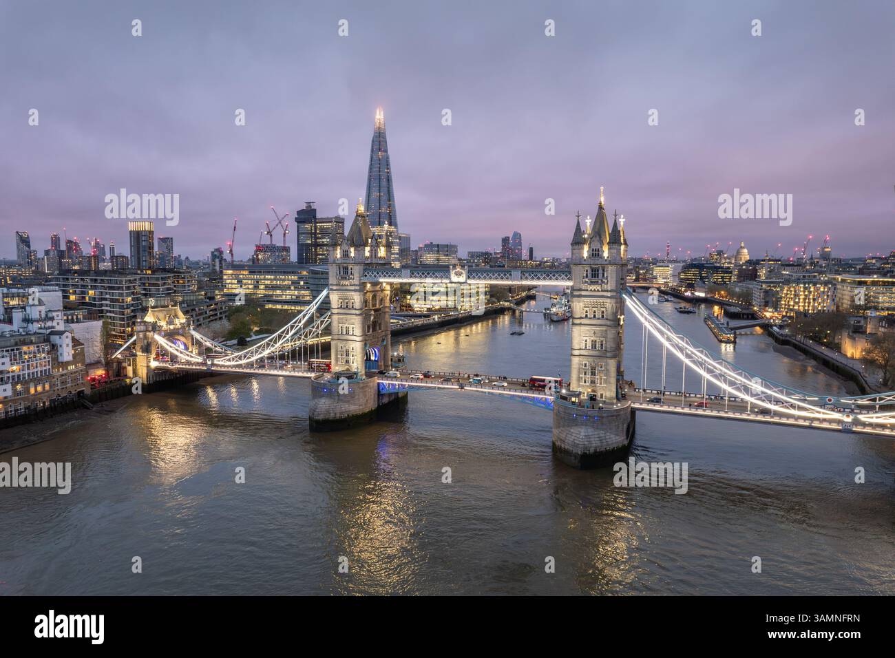 Tower Bridge at sunset Stock Photo - Alamy