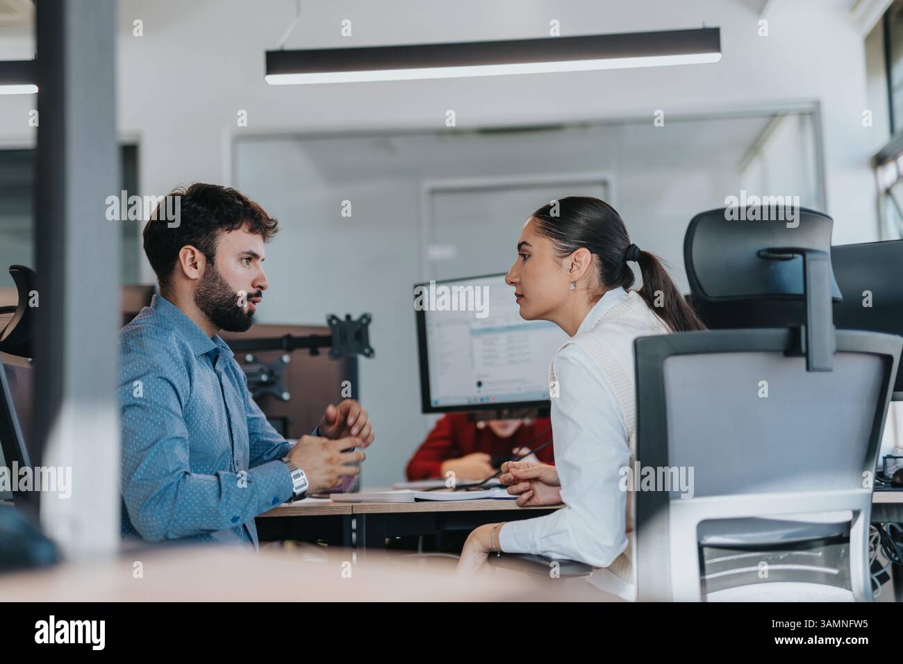 Team members collaborating in business hi-res stock photography and ...