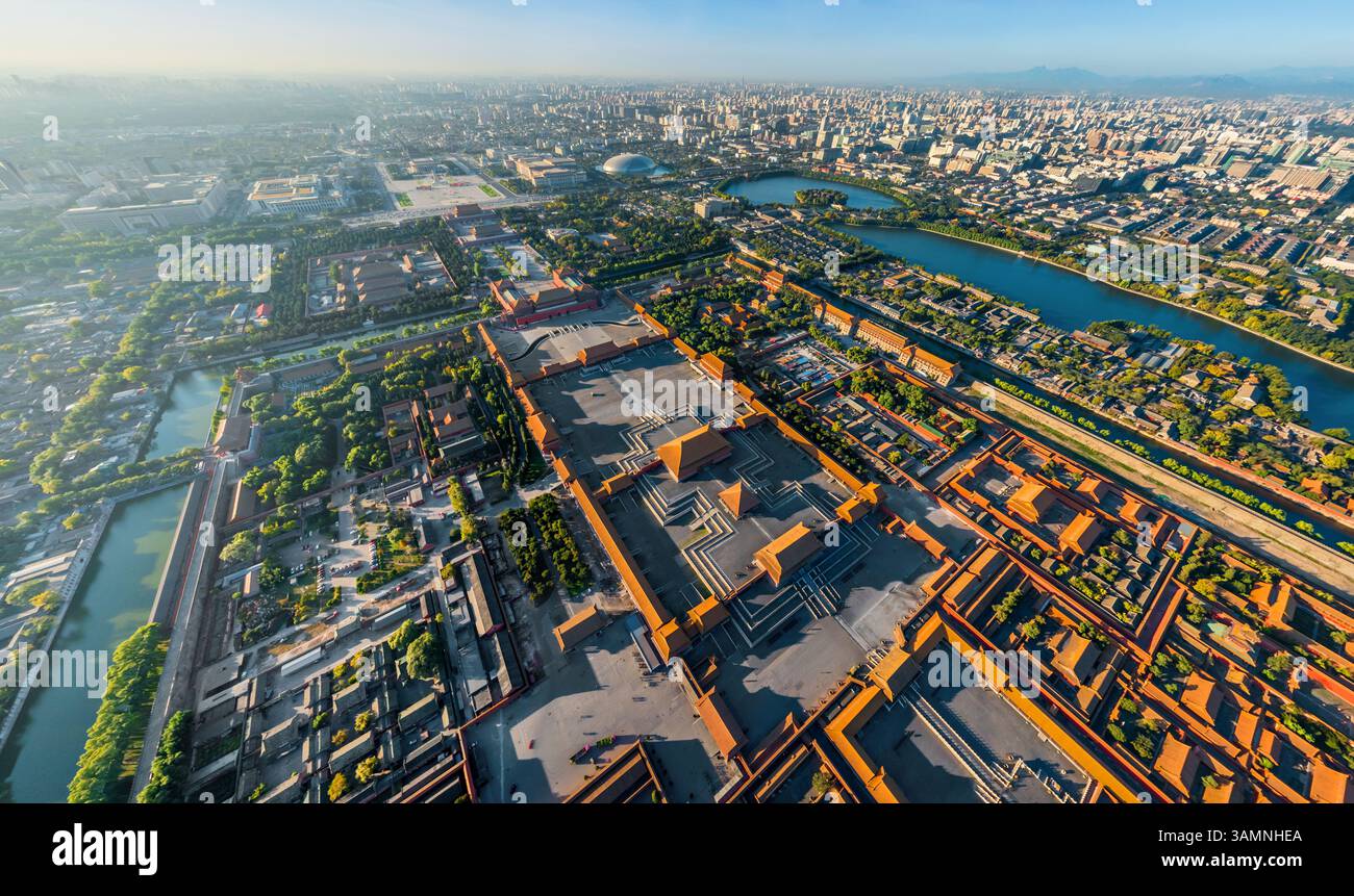 Aerial view of the Forbidden City, Beijing, China Stock Photo - Alamy
