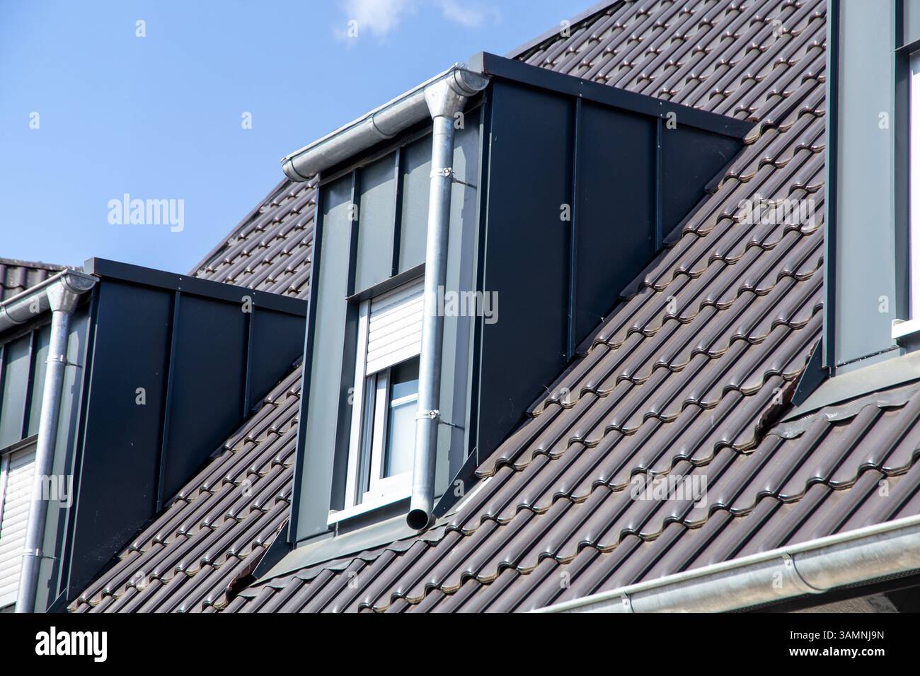 New dormers clad in zinc Stock Photo - Alamy