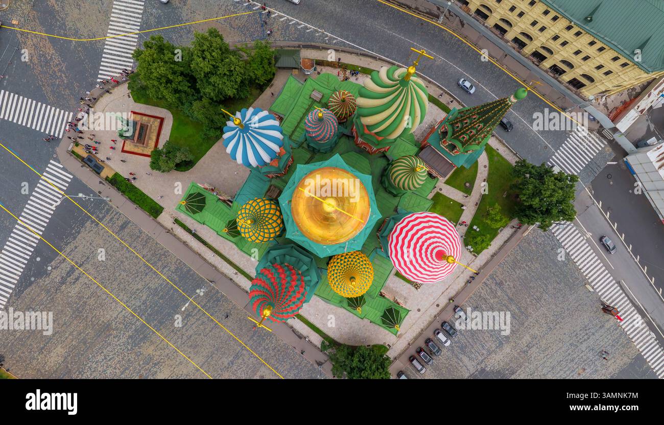 Aerial view of Saint Basil's Cathedral, Moscow, Russia Stock Photo - Alamy
