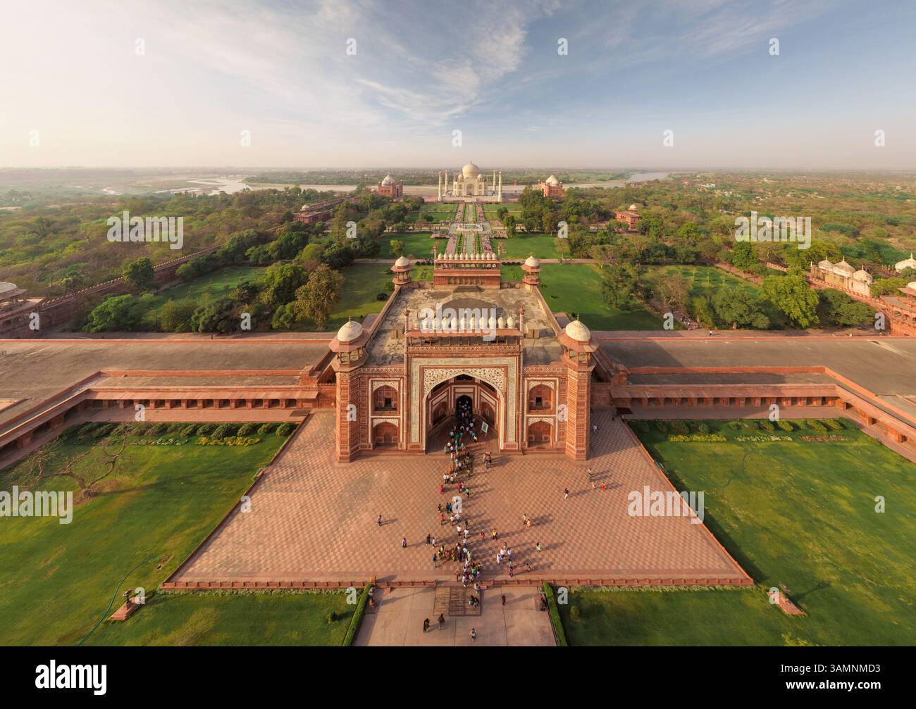 Aerial view of Taj Mahal, India Stock Photo - Alamy