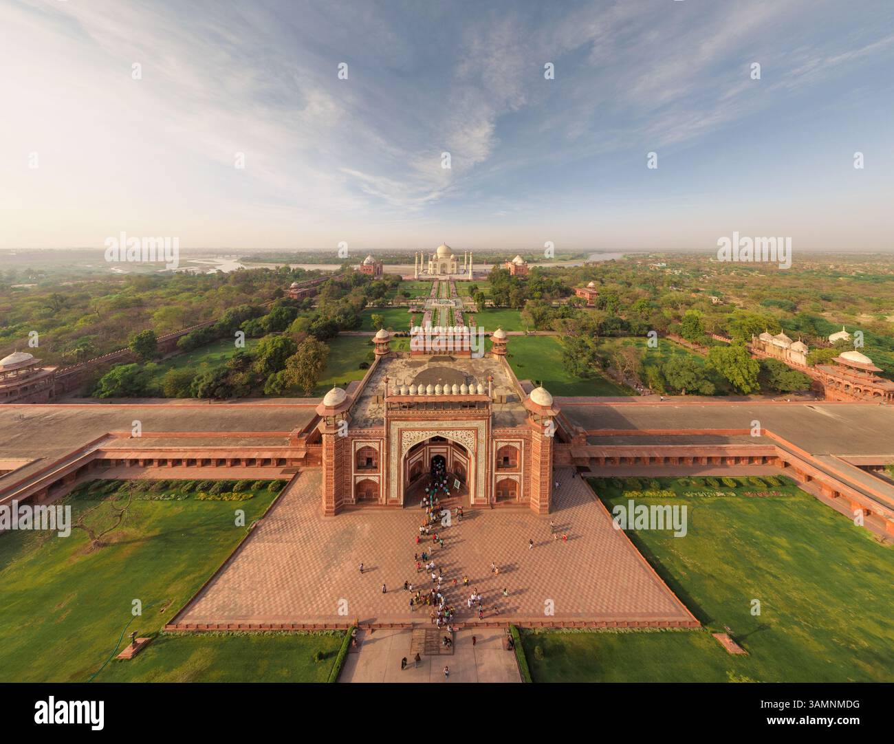 Aerial view of Taj Mahal, India Stock Photo - Alamy