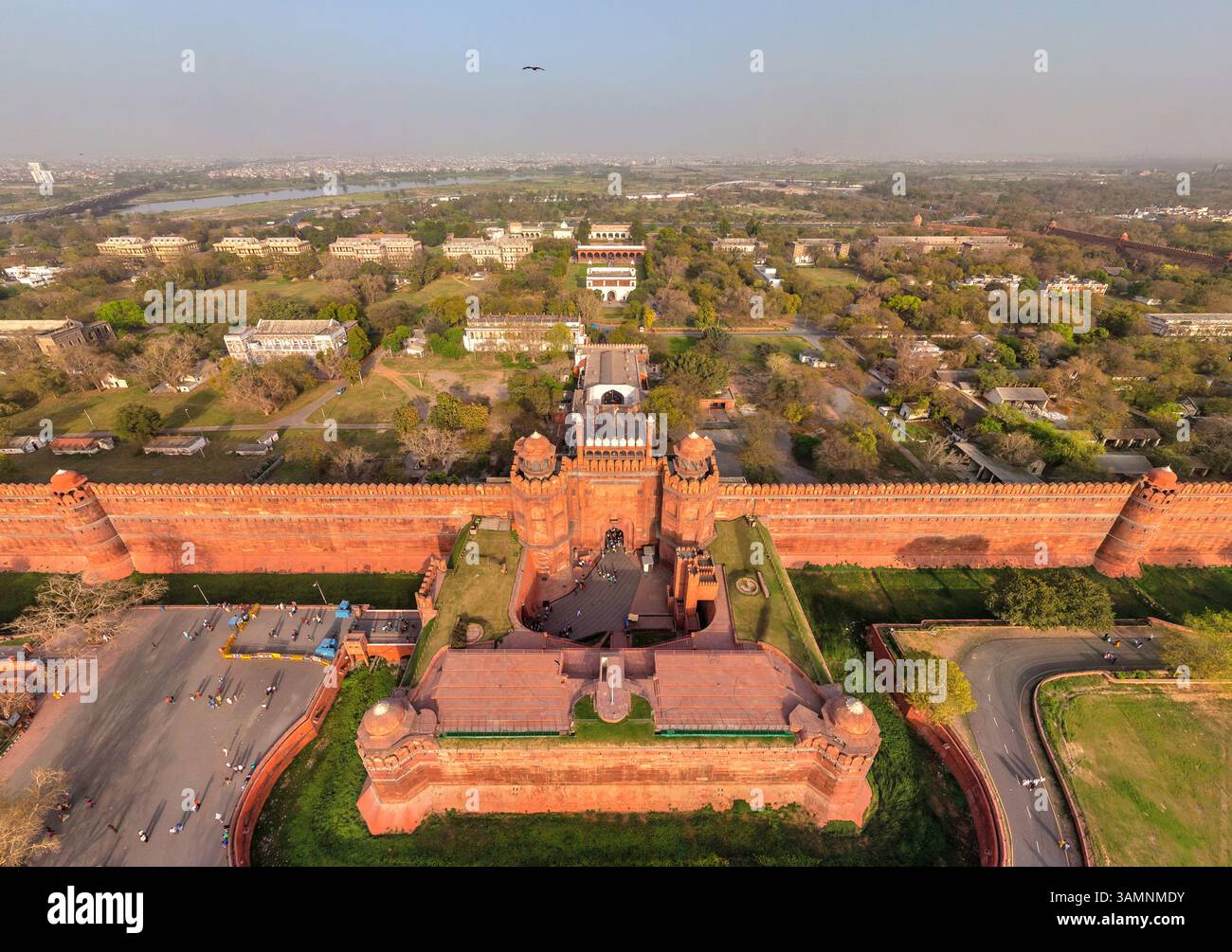 Aerial view of Delhi fort, India Stock Photo - Alamy
